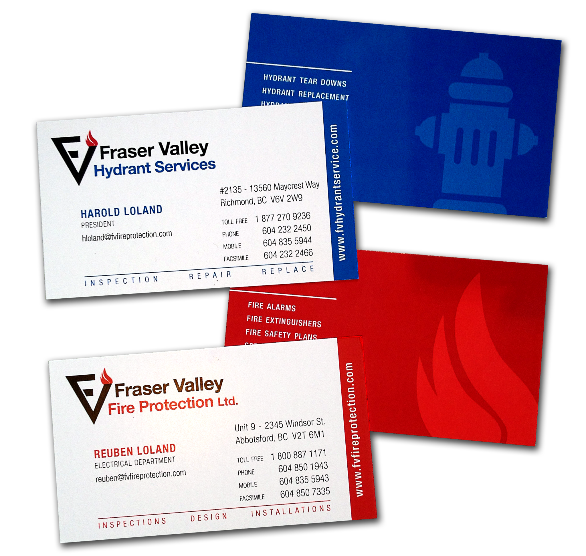 Fraser Valley Fire Protection Identity Package | Honeycomb Creative Inc.