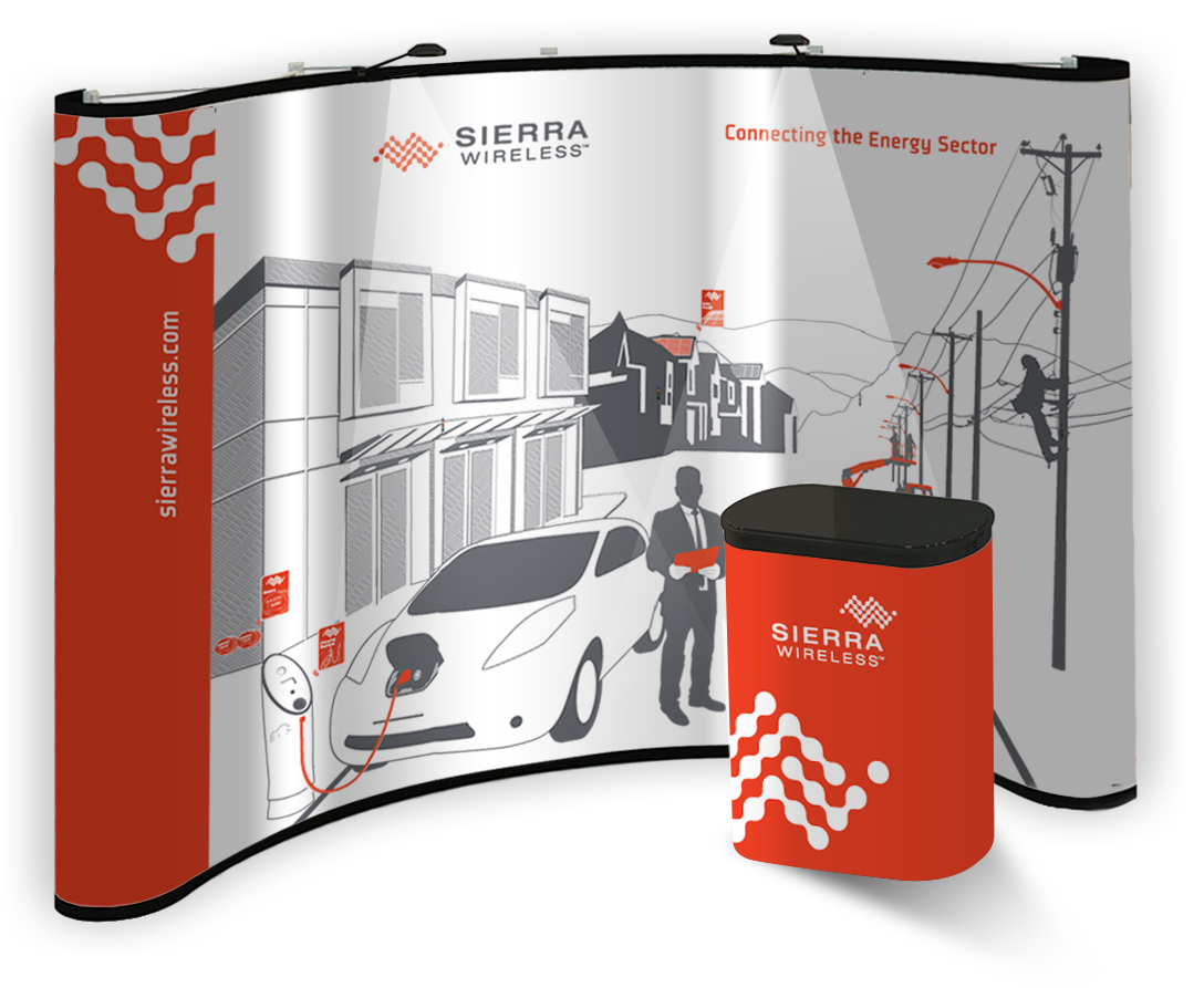 Sierra Wireless Trade Show Booth | Honeycomb Creative Inc.