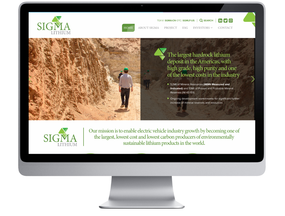 Sigma Lithium Resources | Honeycomb Creative Inc.
