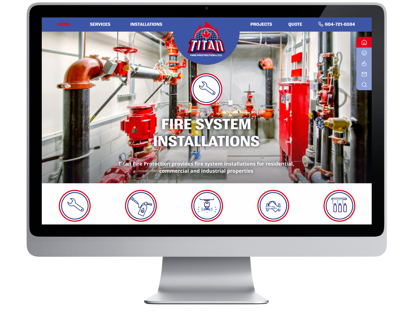 Titan Fire Protection | Honeycomb Creative Inc.